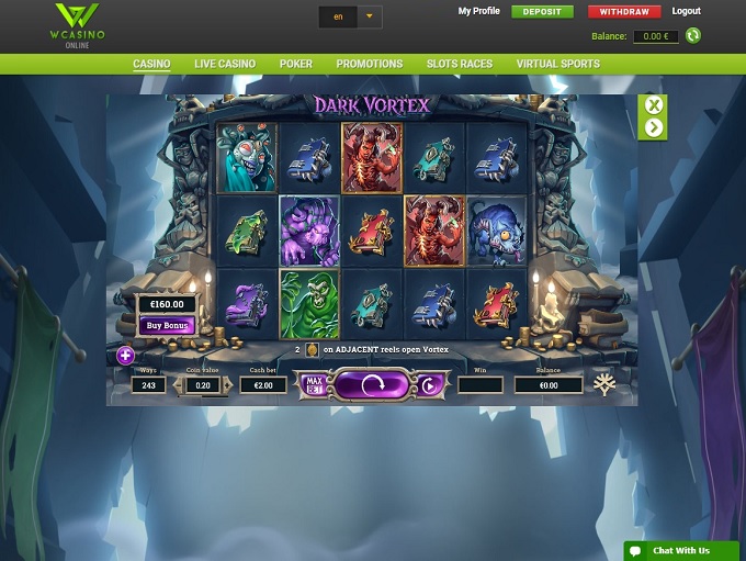 Wcasino Online | No Deposit Casino Review