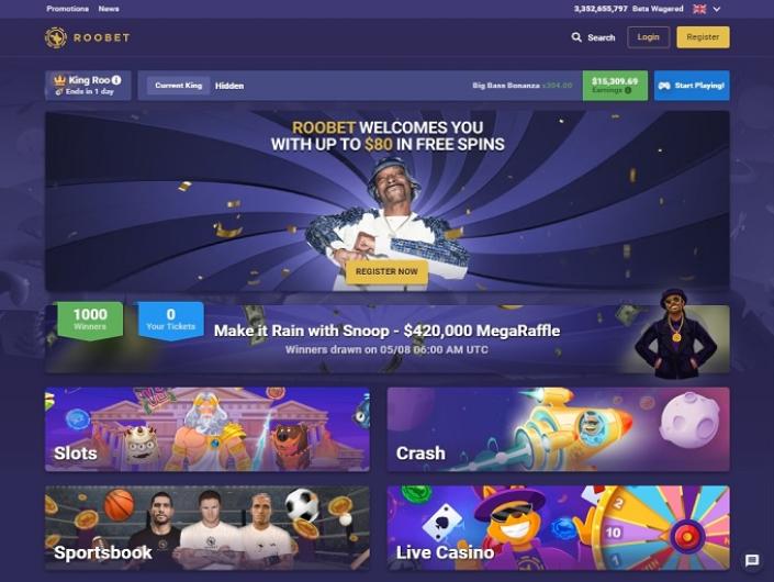 Roobet Review ᐈ Up To 70 Spins Sign Up Bonus