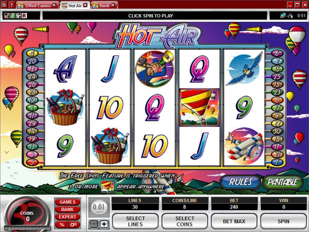 Hot Air Slot review from MicroGaming