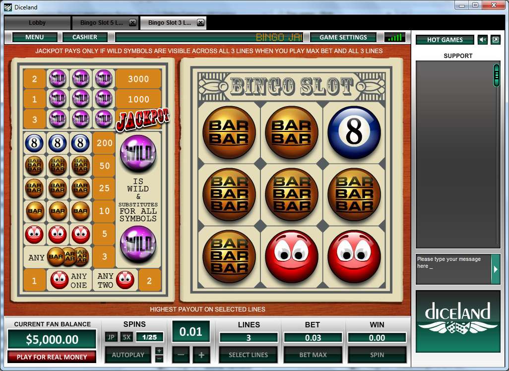 Bingo Slot 3 Lines Slot Review - Powered By Octopus Gaming