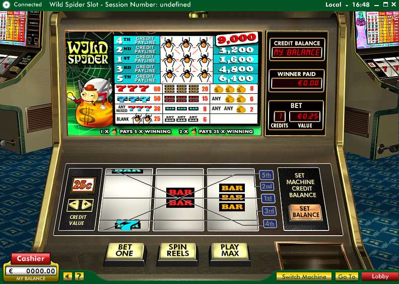 Wild Spider Classic Slot review from Random logic
