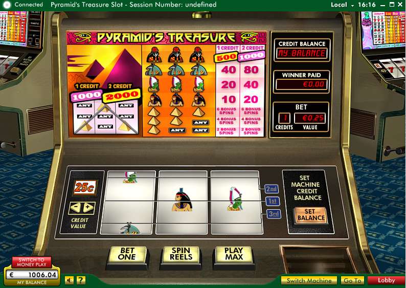 Pyramid's Treasure Classic Slot review from Random logic