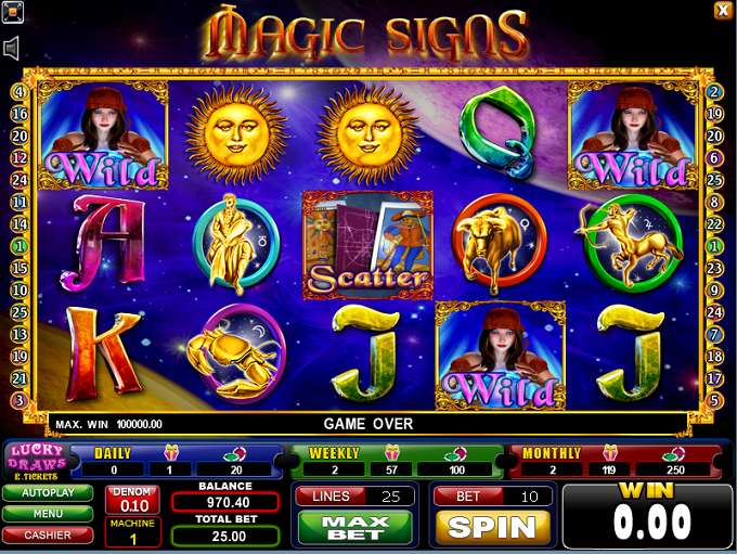 Magic Signs Slot review from Amuzi Gaming