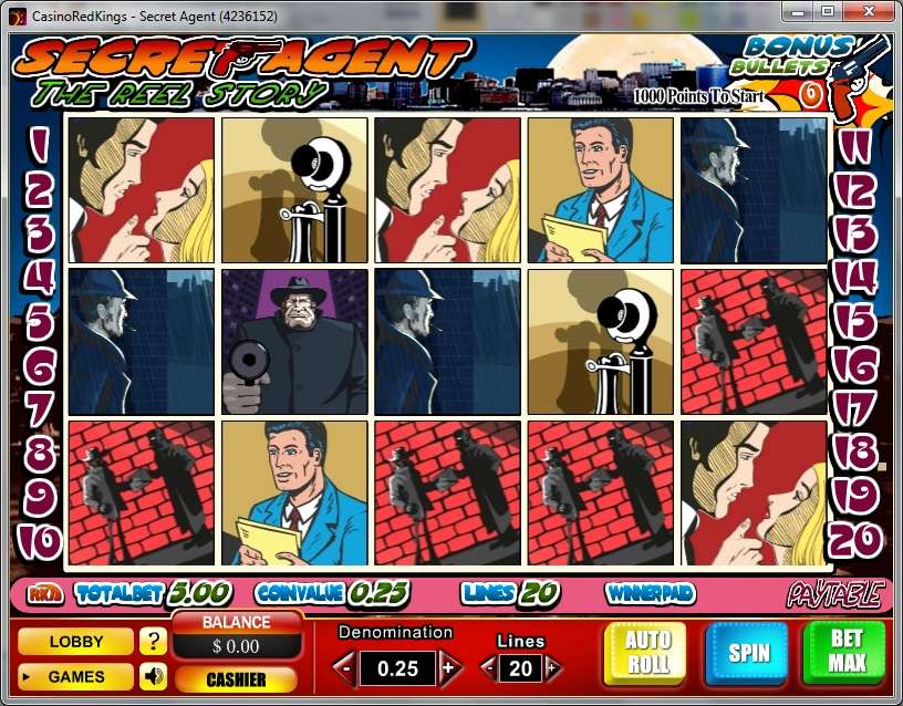 Secret Agent Slot review from Skill on Net