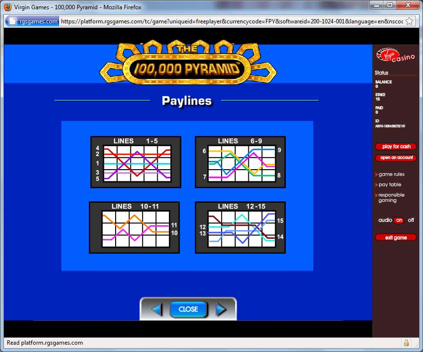 100,000 Pyramid Slot review from IGT