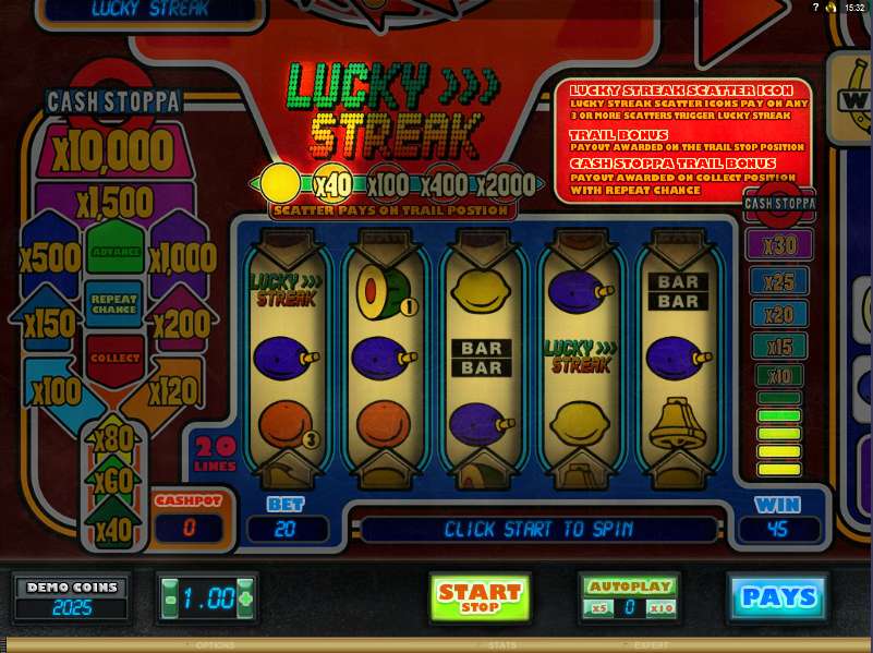 Lucky Streak Slot review from Big Time Gaming