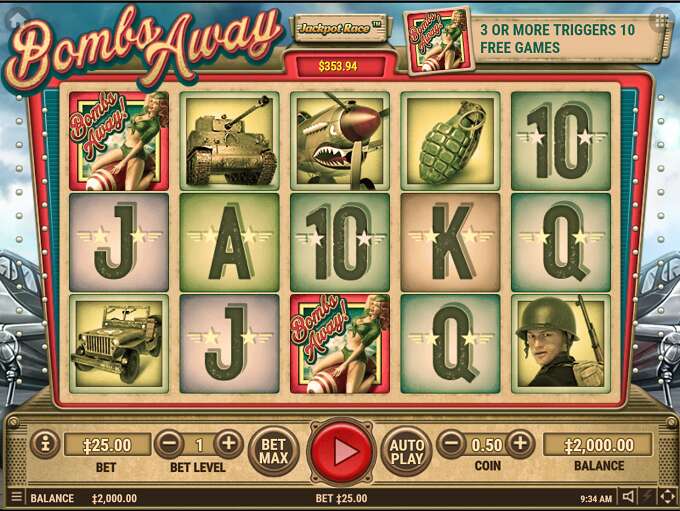 Bombs Away Slot review from Habanero Systems