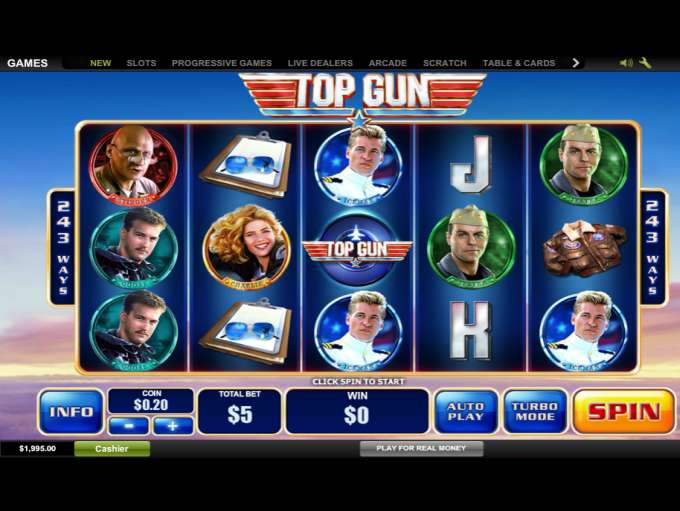 Top Gun Slot review from Playtech