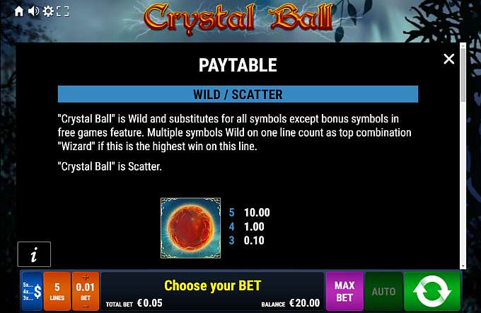 Crystal Ball slot review - powered by Gamomat
