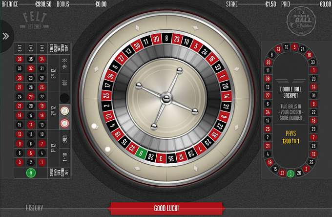 Double Ball Roulette review - powered by Felt Gaming