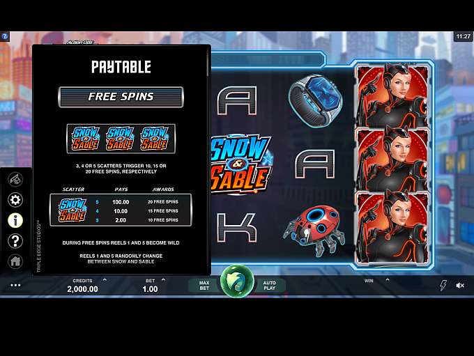 Action Ops Snow and Sable Slot By Triple Edge Studios » Review + Demo Game