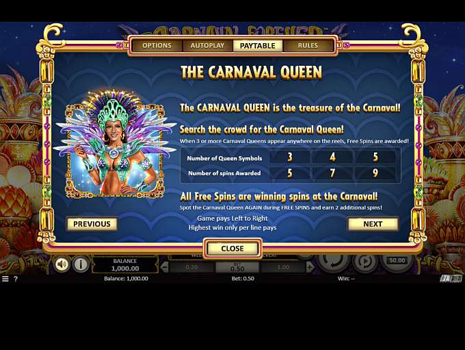 Carnaval Forever Slot By BetSoft » Review + Demo Game