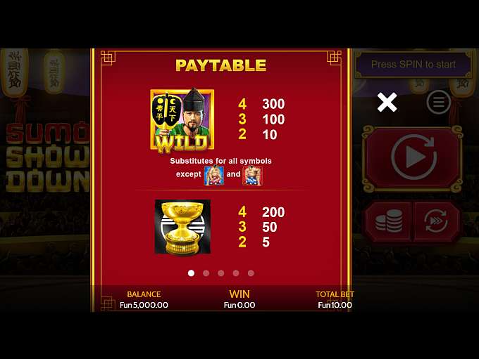 Sumo Showdown Slot By OneTouch ᐈ Review + Demo Game