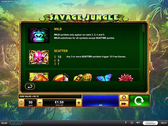 Savage Jungle Slot By Playtech » Review + Demo Game