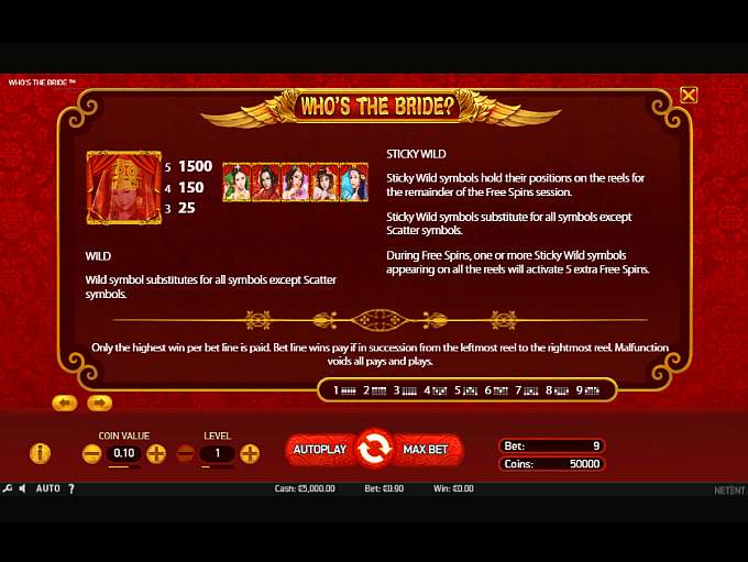 Whos the Bride Slot By NetEnt » Review + Demo Game