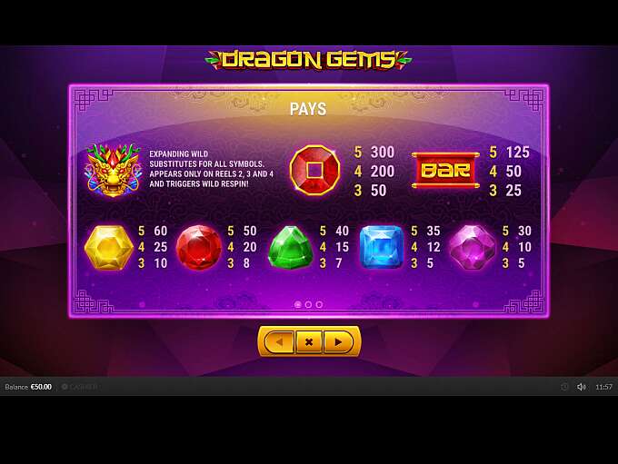 Dragon Gems Review - Powered By Skywind