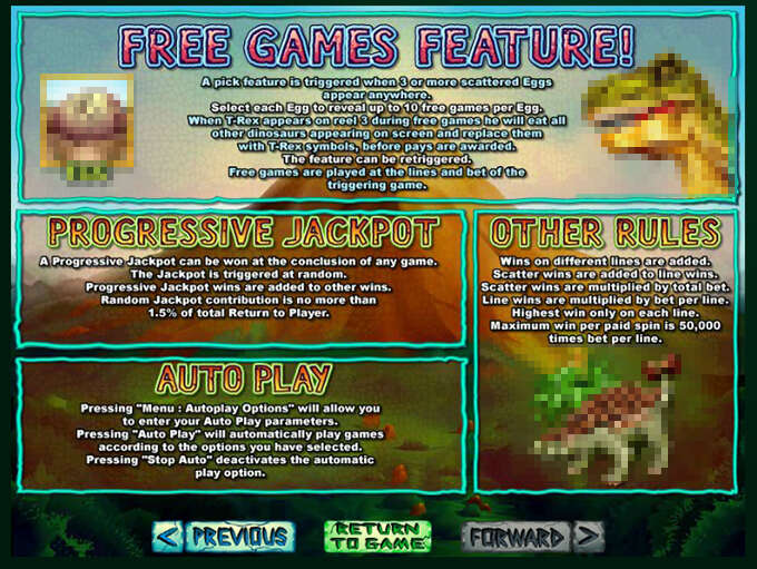 T-Rex Slot review from Real Time Gaming