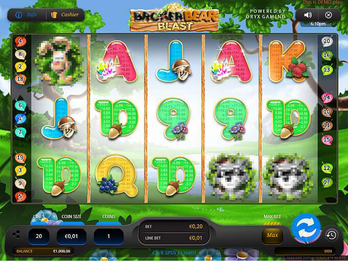 Broker Bear Blast Slot By Oryx Gaming Get High Wins Free Spins