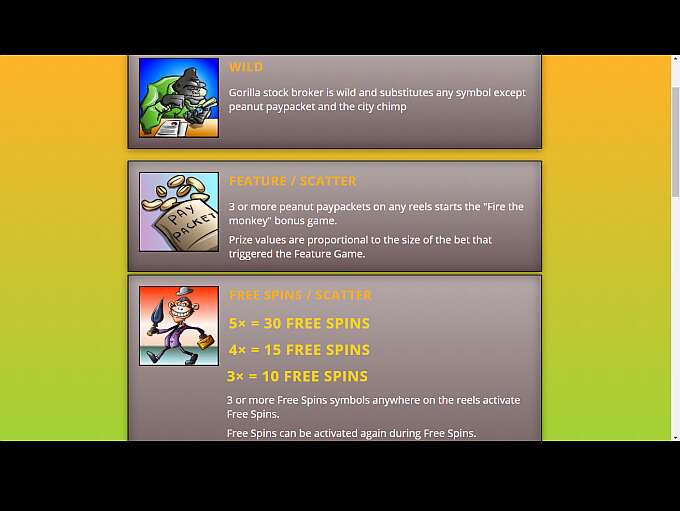 Monkey Business Slot review from saucify