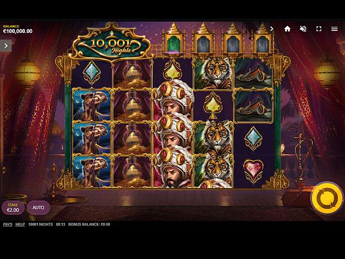 10001 Nights Slot By Red Tiger Gaming » Review + Demo Game