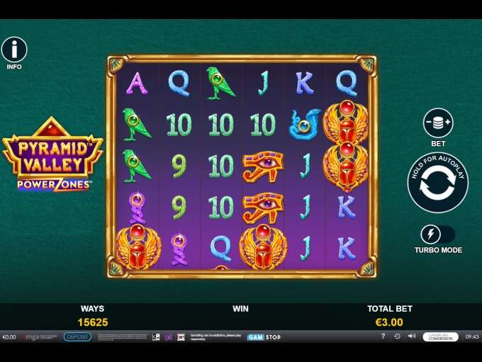 Pyramid Valley Power Zones Slot By Playtech » Review + Demo Game