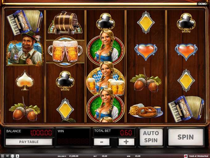 Heidi at the Oktoberfest slot by Red Rake Gaming