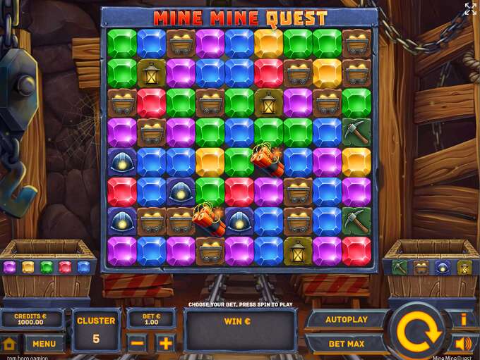 Mine Mine Quest Slot By Tom Horn Gaming » Review + Demo Game