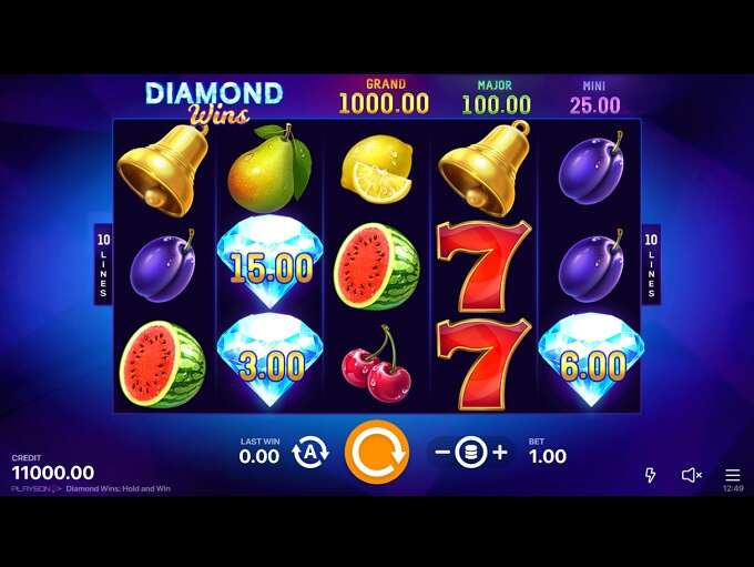 Diamond Wins Hold and Win Slot By playson » Review + Demo Game