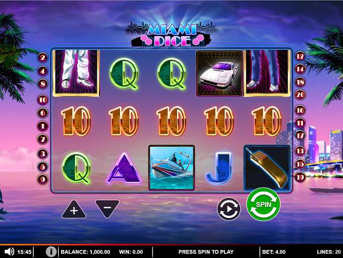 Miami Dice Slot By saucify » Review + Demo Game
