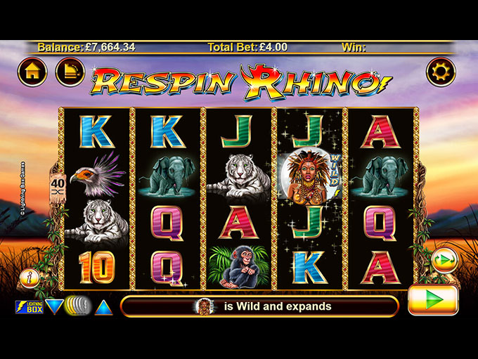 Respin Rhino Slot Review - Powered By Lightning Box