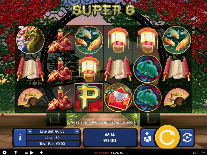 Super 6 Slot review from Real Time Gaming