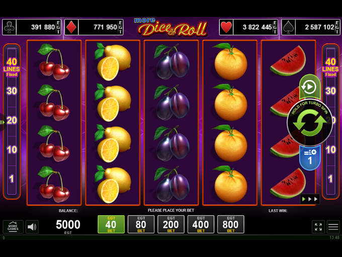 Dice & Roll Slot By EGT » Review + Demo Game