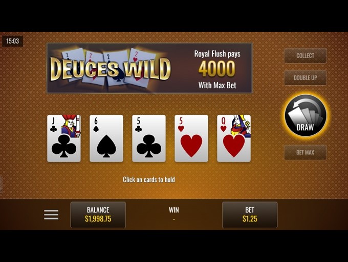 Deuces Wild Video poker review from Rival