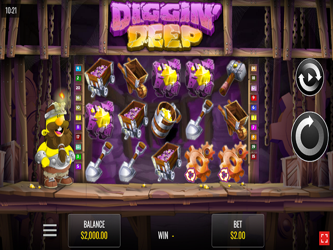 Diggin Deep Slot review from Rival