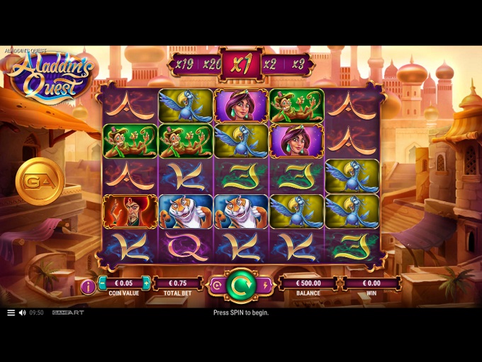 Aladdins Quest Slot By GameArt » Review + Demo Game