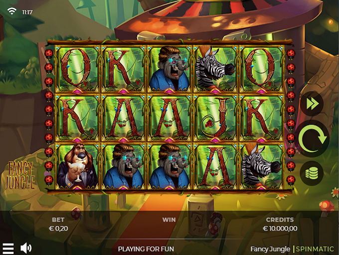 Fancy Jungle is the glam animal slot from Spinmatic.