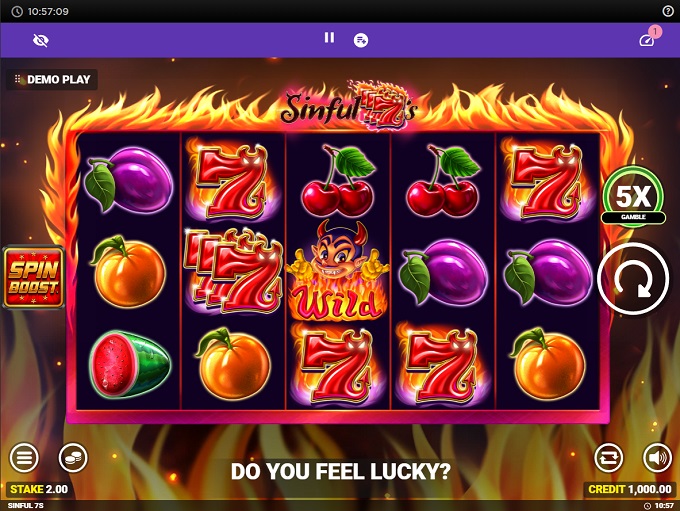 Sinful 7's Slot By Blueprint Gaming » Review + Demo Game