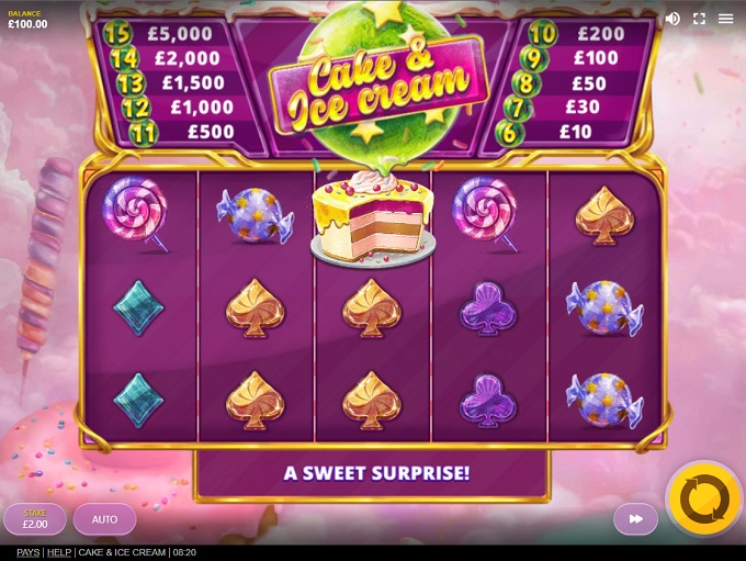 Cake and Ice Cream Slot By Red Tiger Gaming » Review + Demo Game