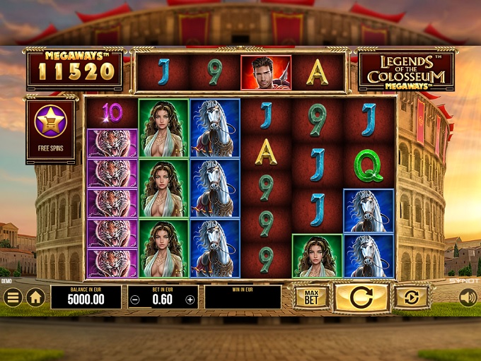 Legends of the Colosseum Megaways Slot By SYNOT Games » Review + Demo Game
