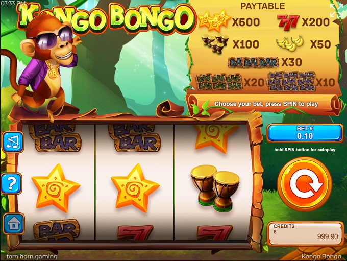 Kongo Bongo Slot By Tom Horn Gaming » Review + Demo Game
