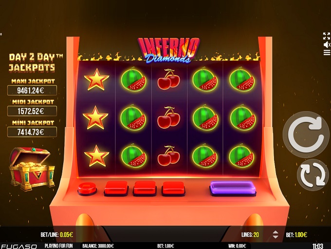 Inferno Diamonds Slot by Fugaso » Review + Demo Game