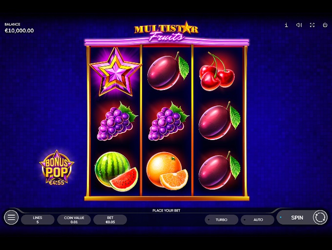Multistar Fruits Slot By Endorphina » Review + Demo Game