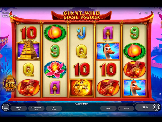 Giant Wild Goose Pagoda Slot By Endorphina » Review + Demo Game