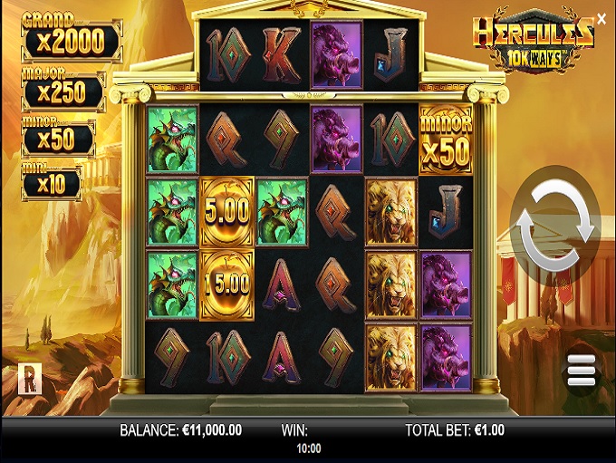 Hercules 10K Ways Slot By ReelPlay » Review + Demo Game