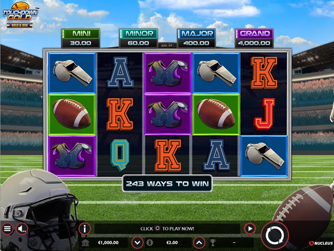 Touchdown Gold Slot By USA friendly Nucleus Gaming » Review + Demo Game