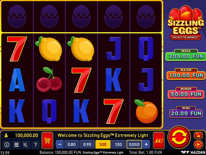 Sizzling Eggs Extremely Light Slot By Wazdan » Review + Demo Game