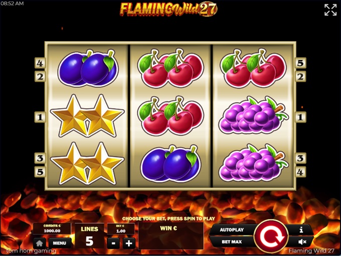 Flaming Wild 27 Slot By Tom Horn Gaming » Review + Demo Game