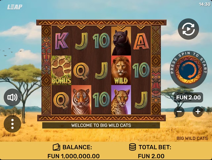 Big Wild Cats Slot By Leap Gaming » Review + Demo Game