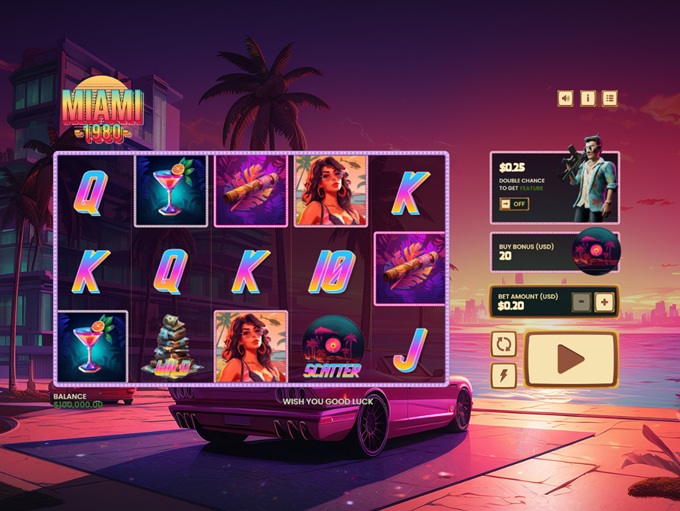 Miami 1980 Slot By Orbital Gaming » Review + Demo Game