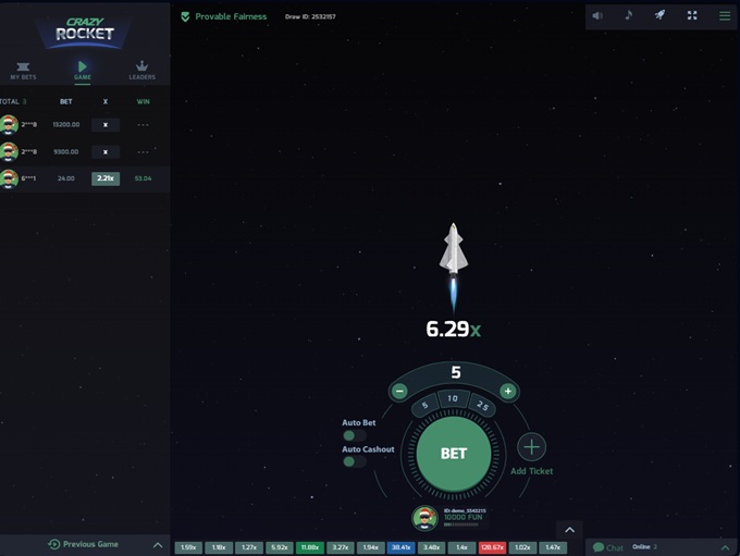 Crazy Rocket Crash Game ᐈ Best Payout Game Info